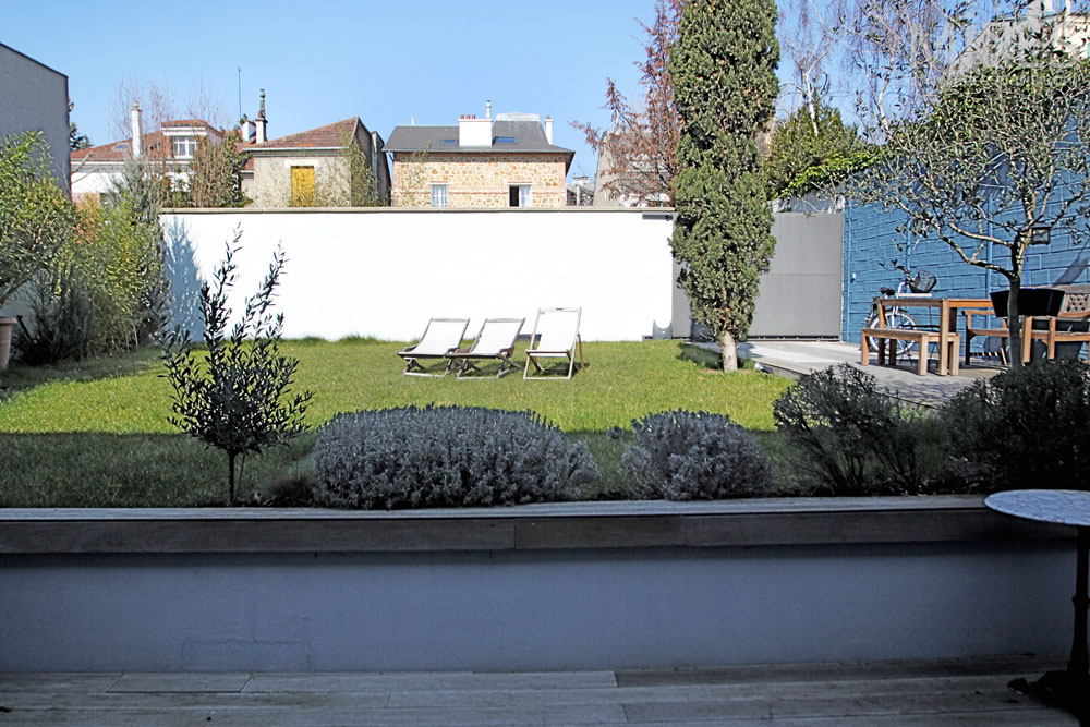 Terrasse bois en contrebas. C1322 | Mires Paris